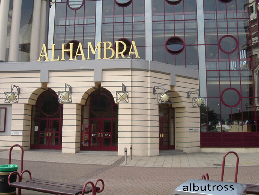 The entrance to the Alhambra